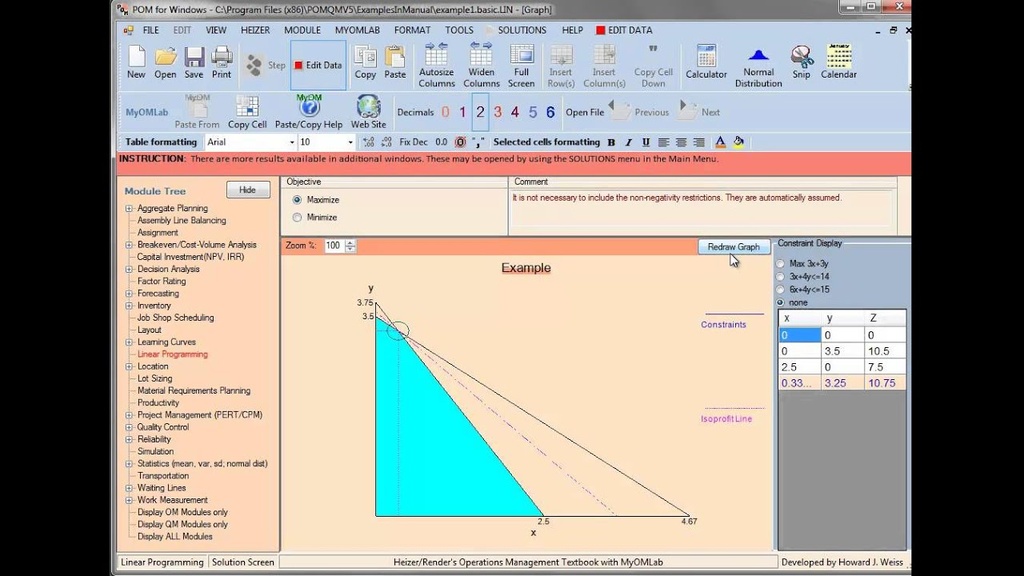 POM-QM Software Installation | QuantalphaAlgorithms